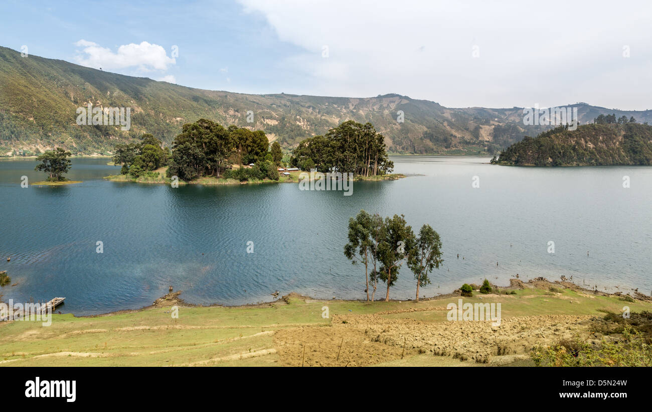 Beautiful Wonchi crater lake situated in Oromia Regional state in South ...