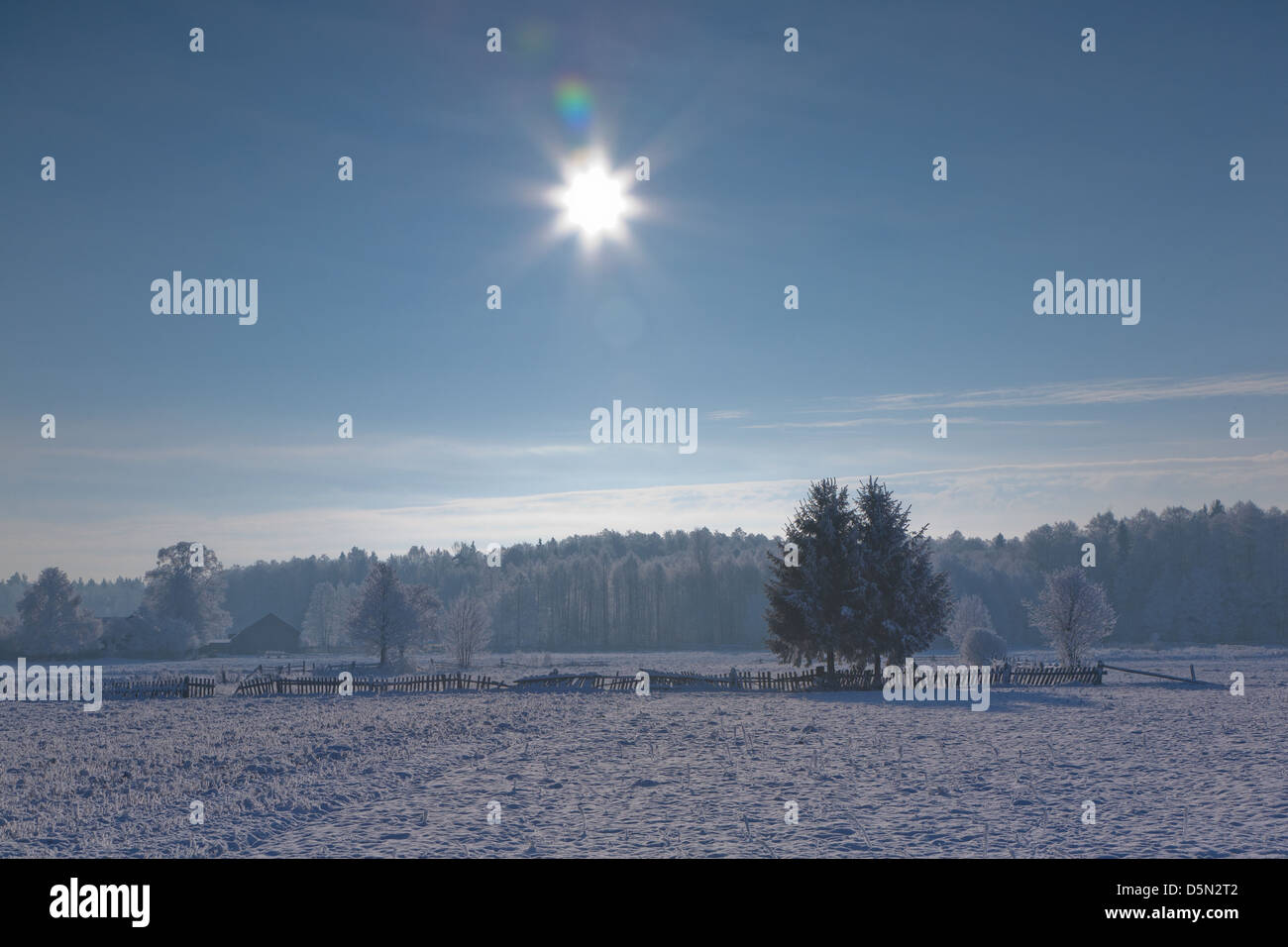 Cold winter morning sun hi-res stock photography and images - Alamy