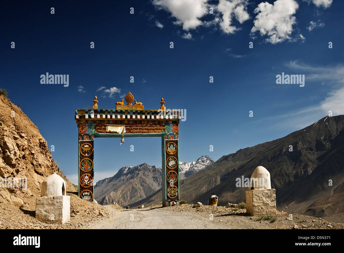 Gates to Ki monastery in himalayas mountain Stock Photo - Alamy
