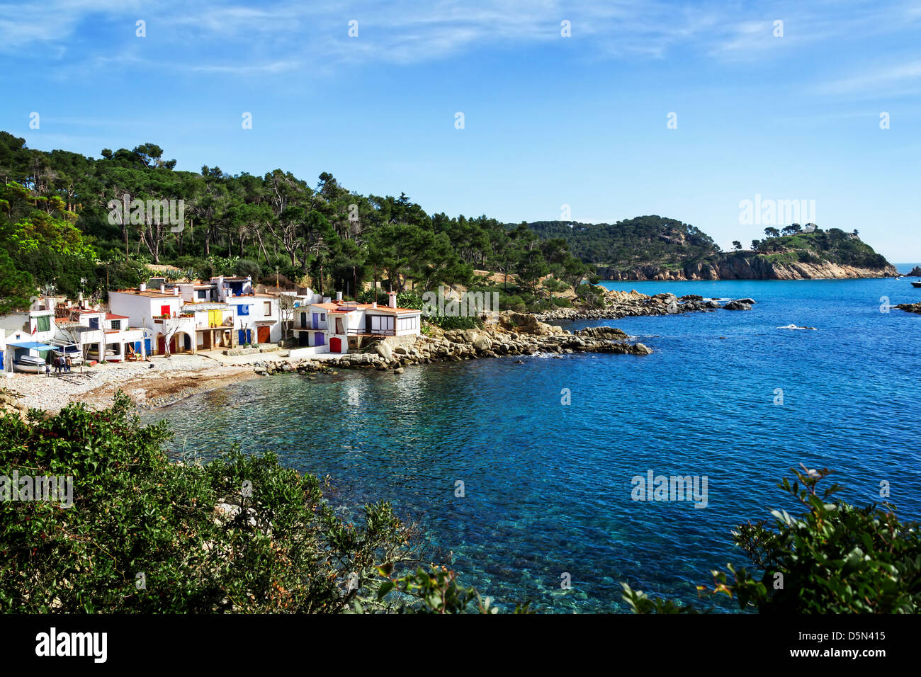 Detail of the Spanish coast (Costa Brava Stock Photo - Alamy