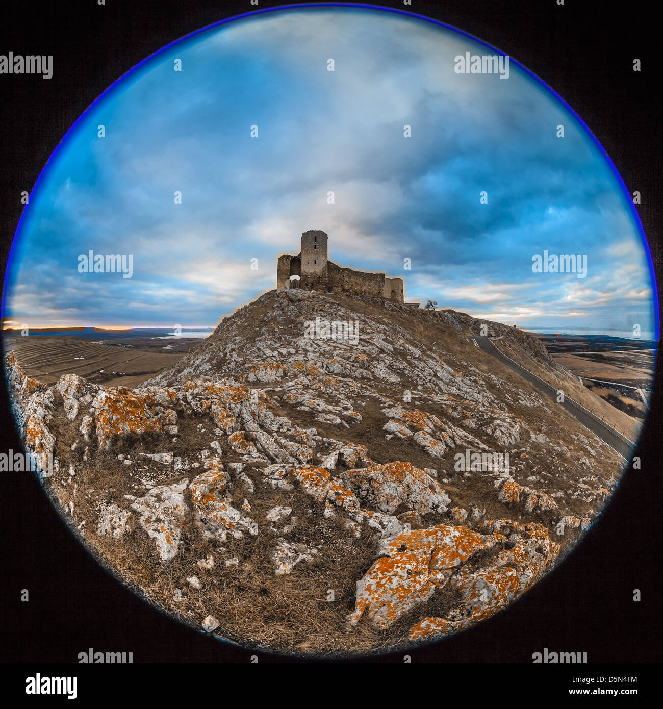 Ruins ancient enisala royal castle hi-res stock photography and images ...