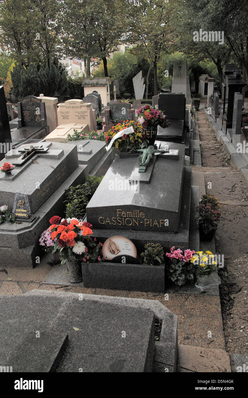 Edith piaf grave hi-res stock photography and images - Alamy