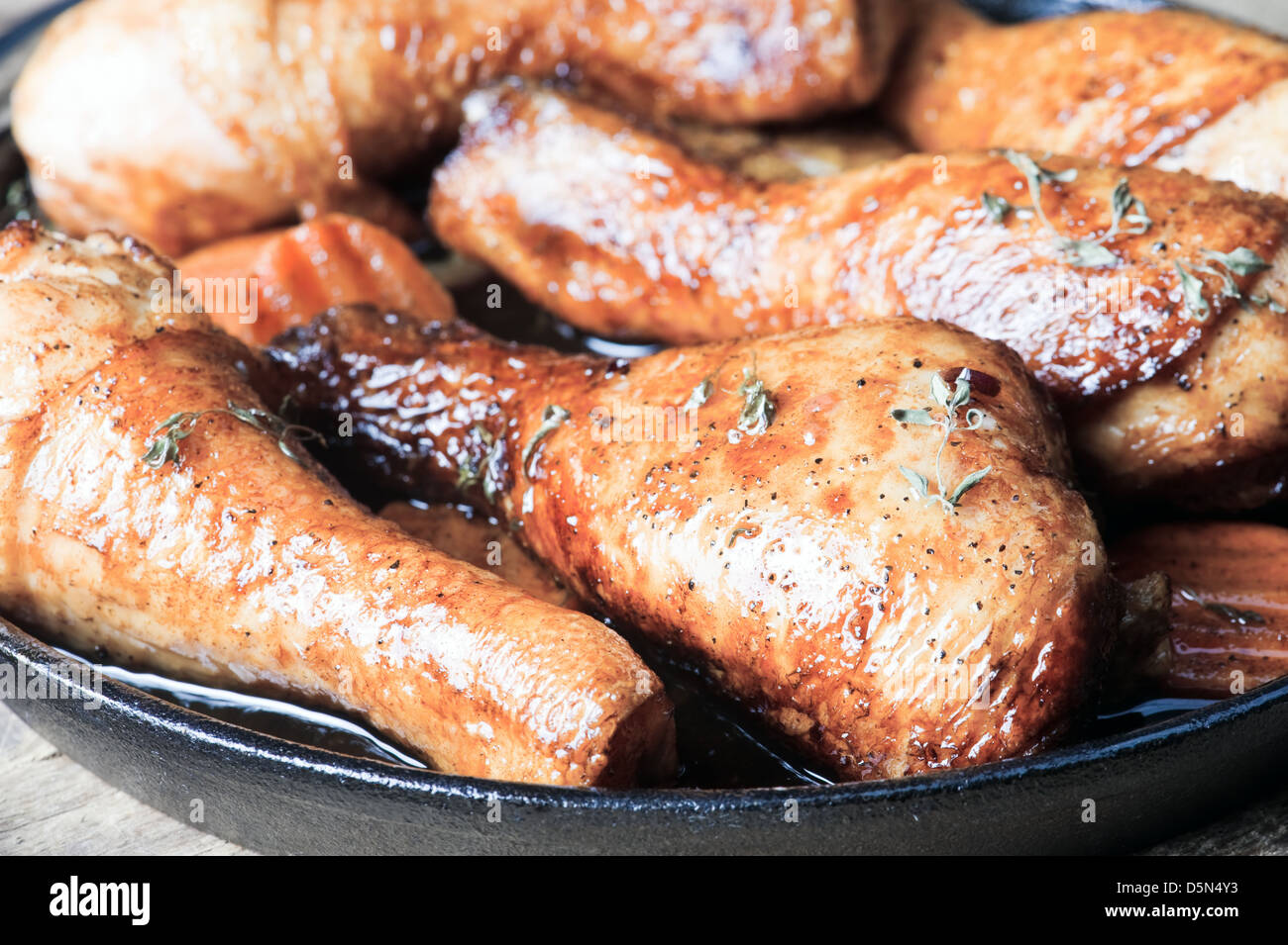 fried chicken legs with golden crust Stock Photo - Alamy