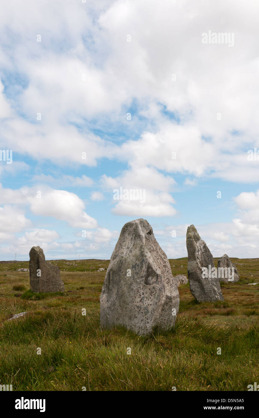 Callanish III stone circle on the Island of Lewis in the Outer Hebrides ...