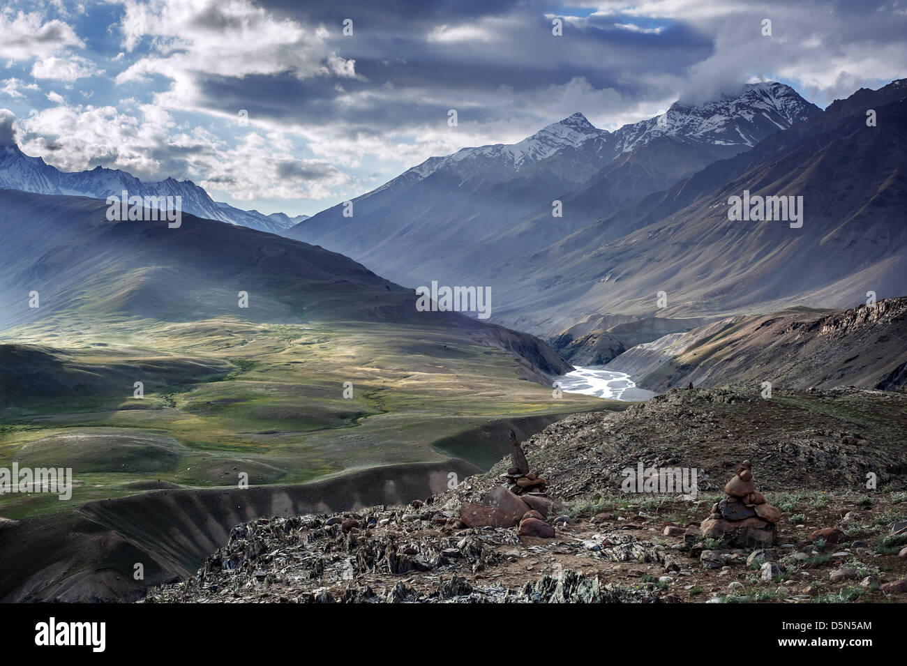 himalayas mountain and river in summer time Stock Photo - Alamy