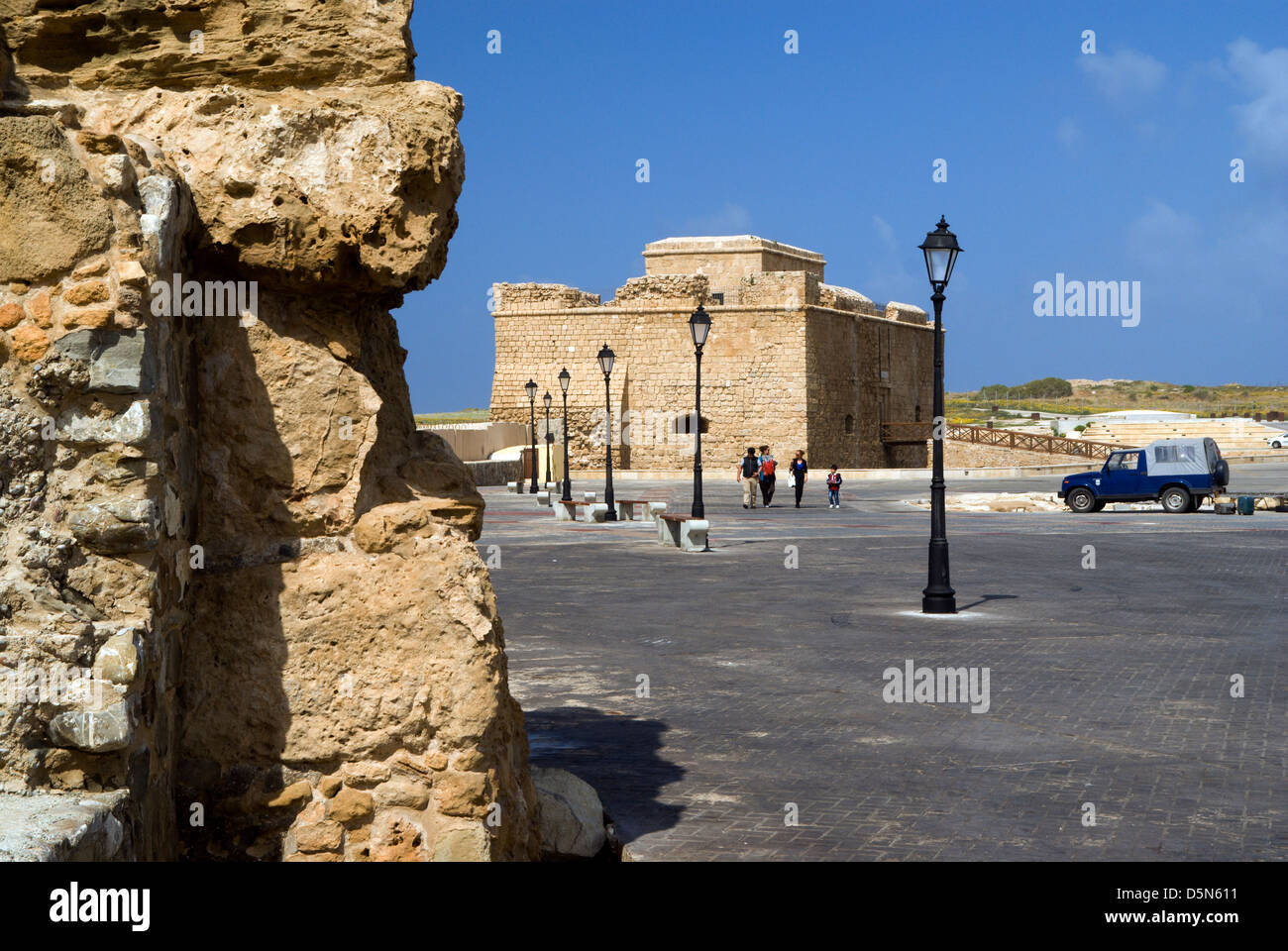 Medieval Castle besides the harbour, Paphos, Cyprus Stock Photo - Alamy