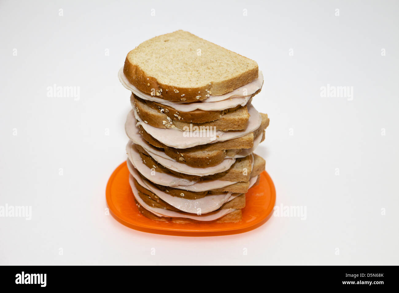 A stack of ham sandwiches Stock Photo - Alamy