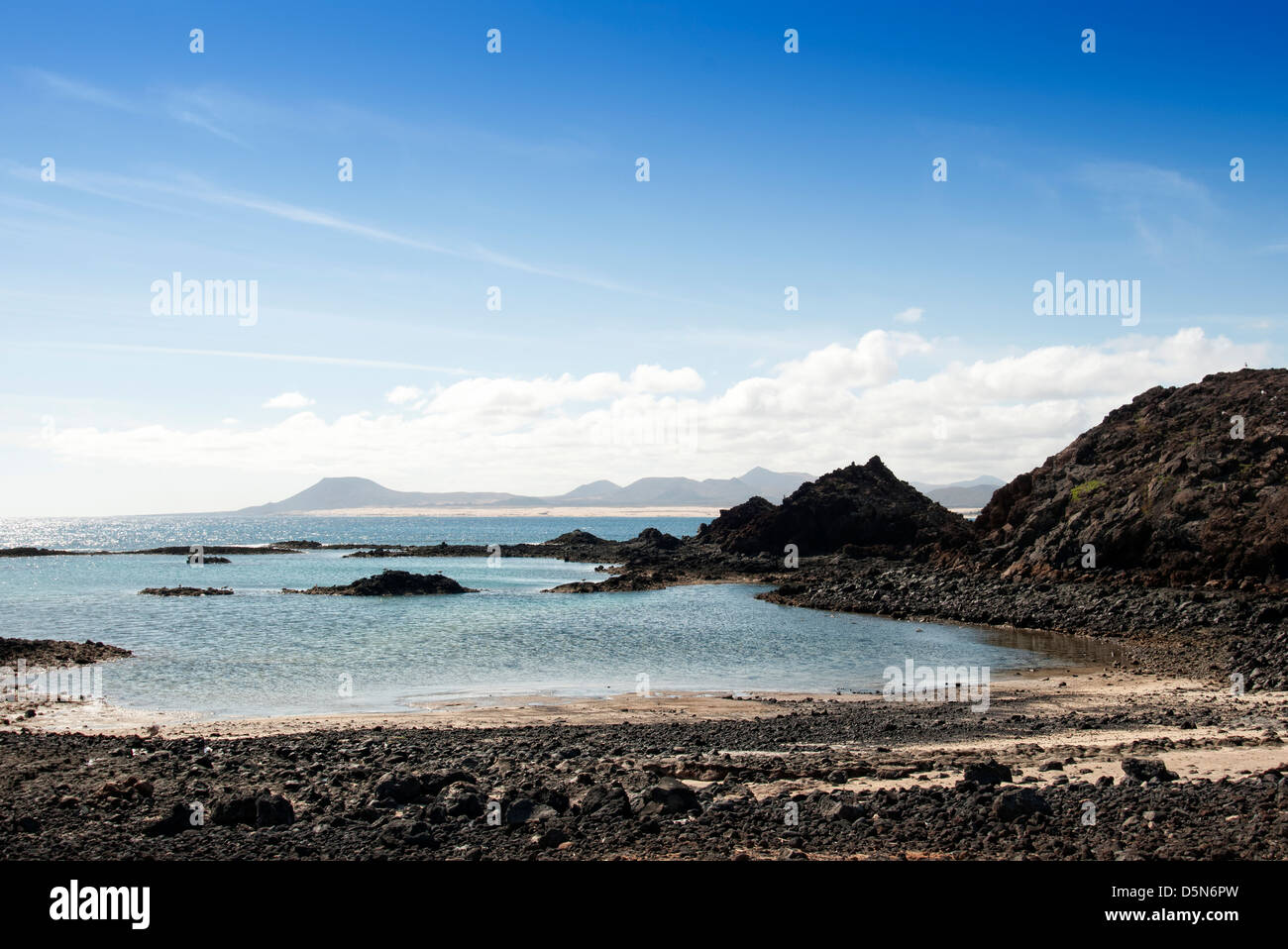 lagoon at Los Lobos, Canary Islands Stock Photo - Alamy