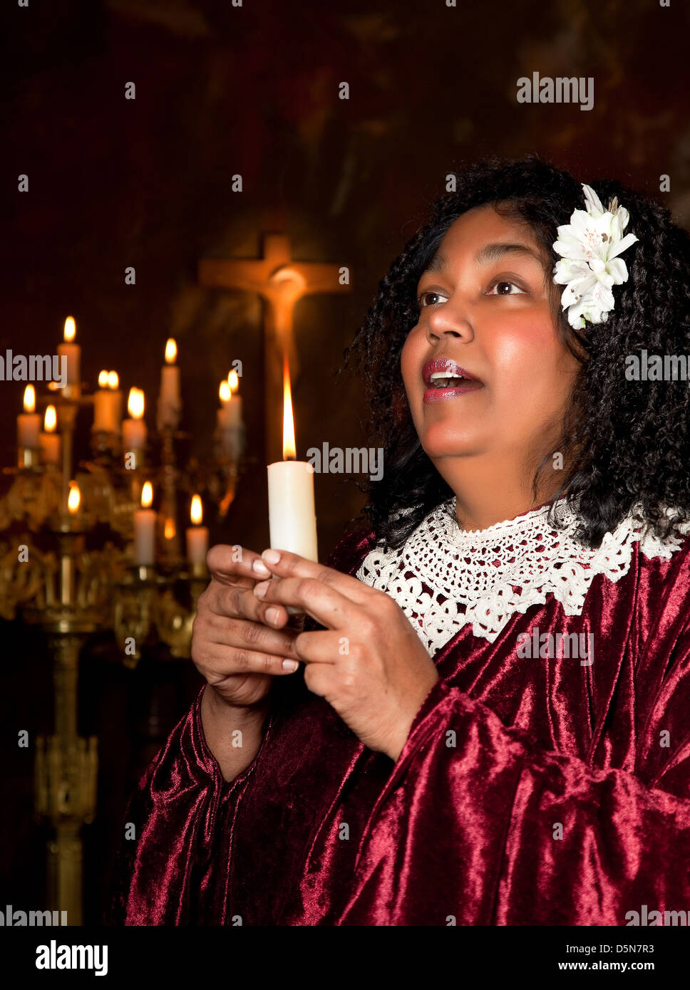 Negro spiritual gospel singer singing a hymn Stock Photo - Alamy