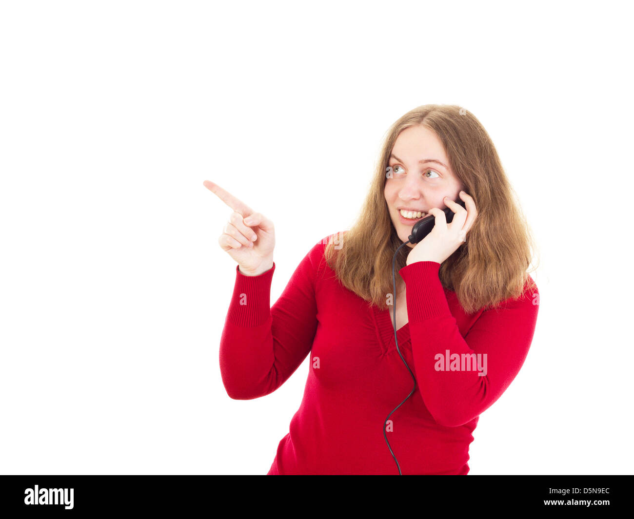 Woman calling helpline hi-res stock photography and images - Alamy