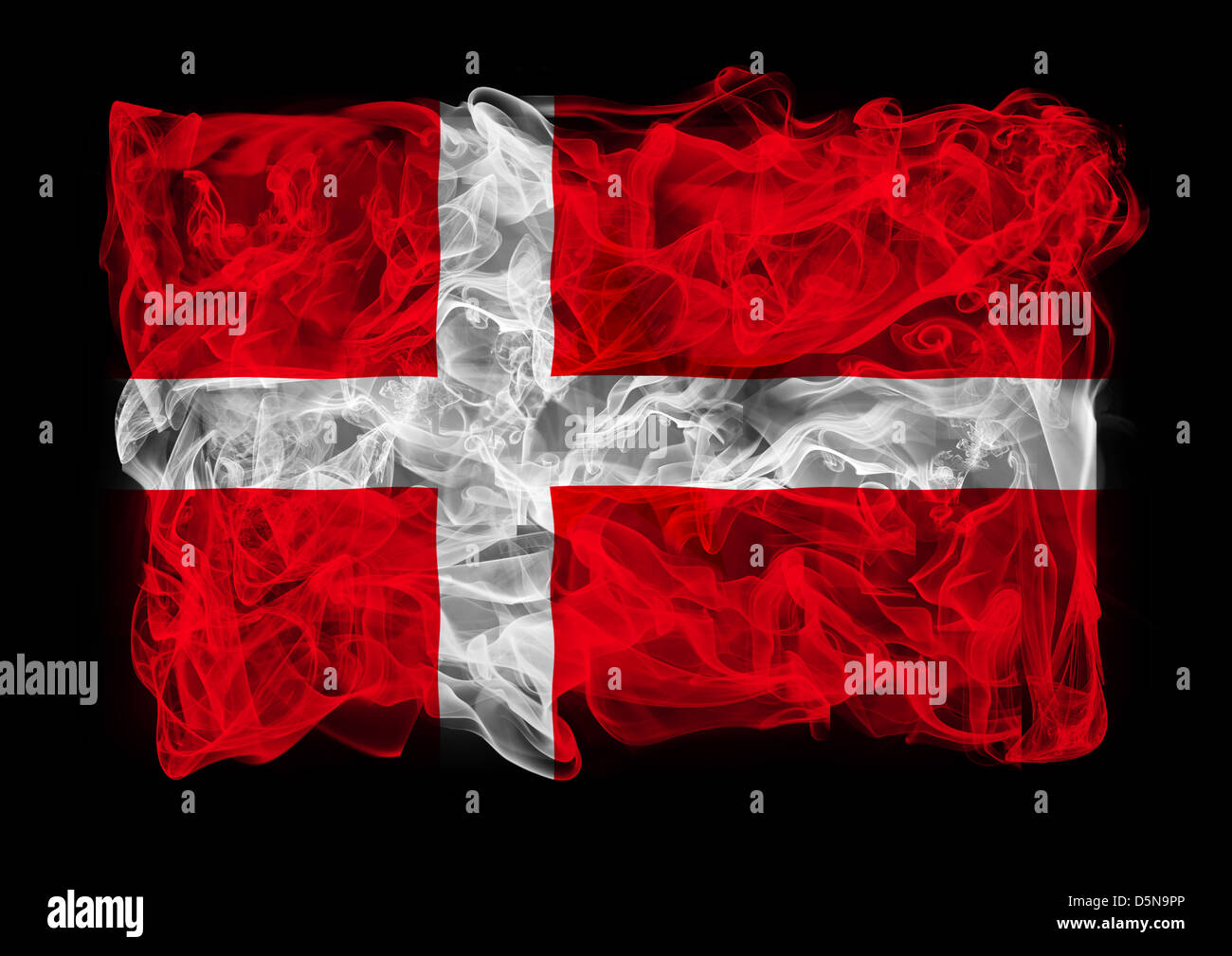 Denmark flag painting hi-res stock photography and images - Alamy