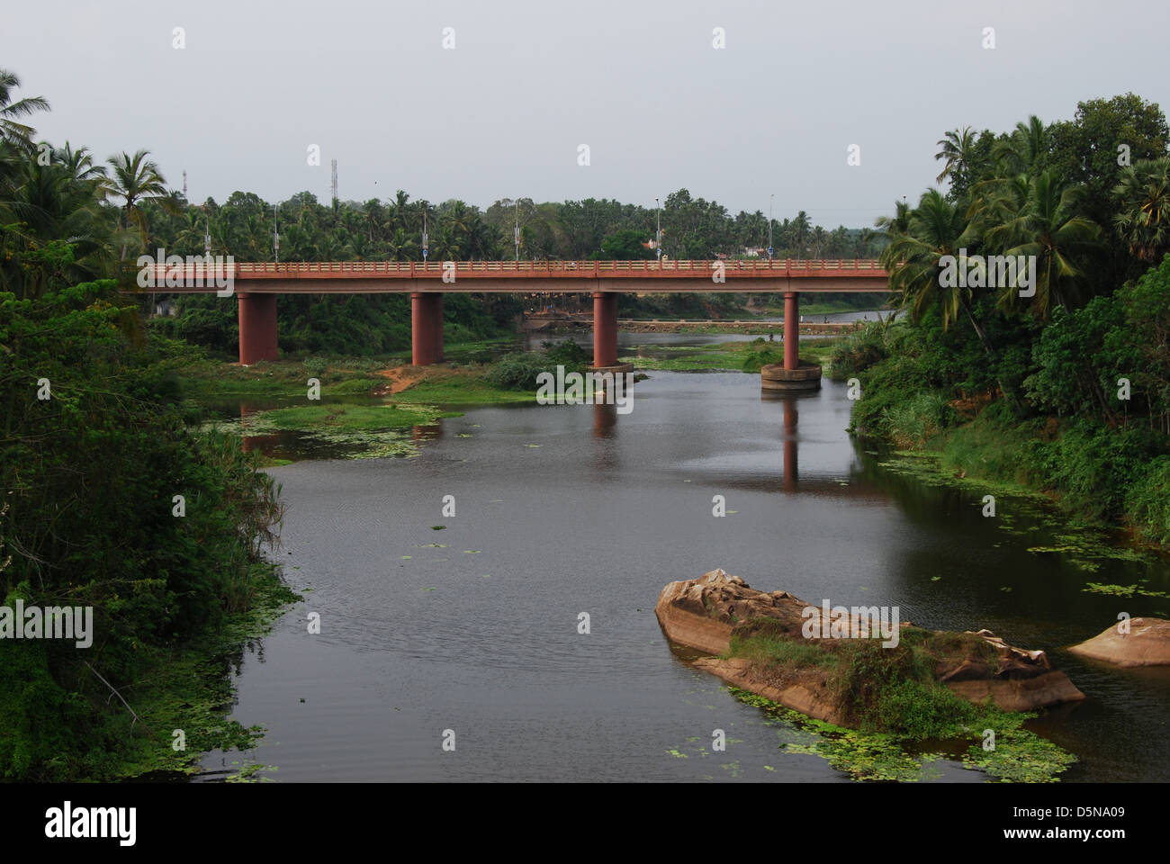A new bridge in India - Marthandam Stock Photo - Alamy