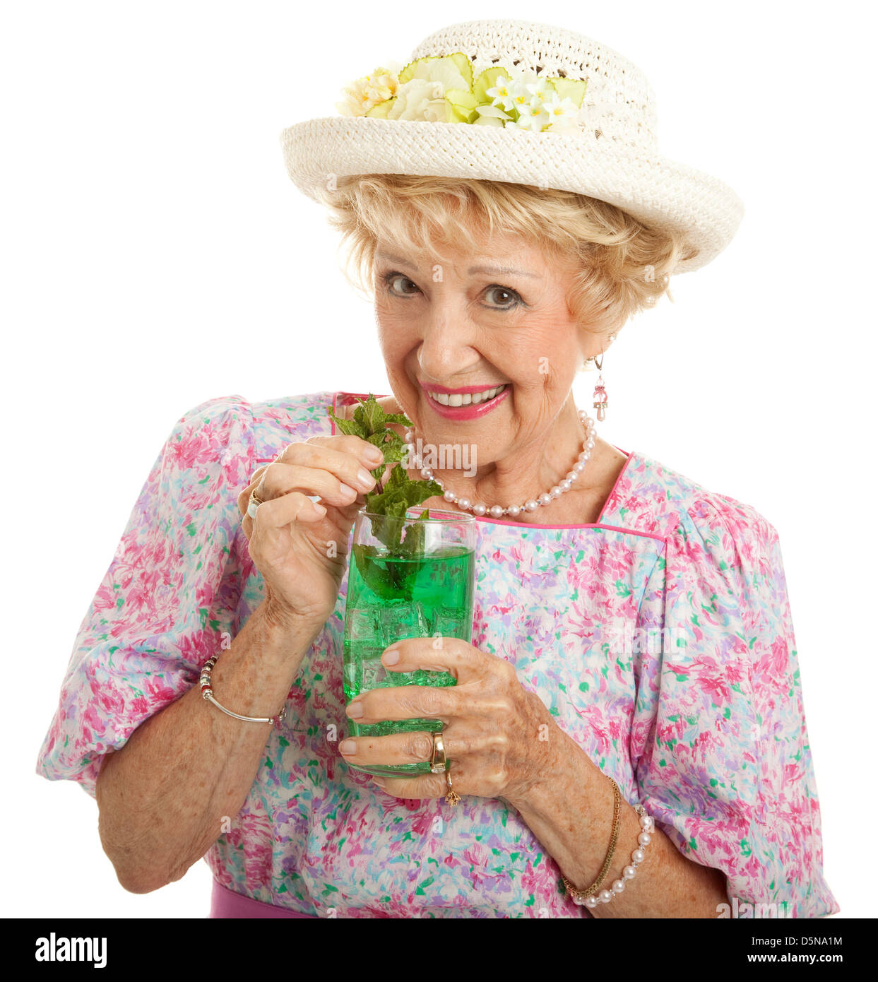 Sweet Southern lady drinking a mint julep for the Kentucky Derby ...