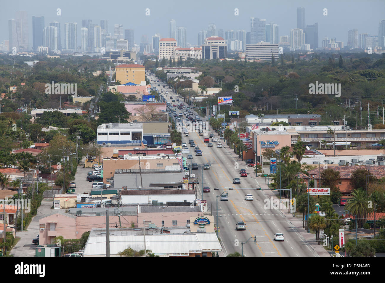 Miami sky line hi-res stock photography and images - Alamy