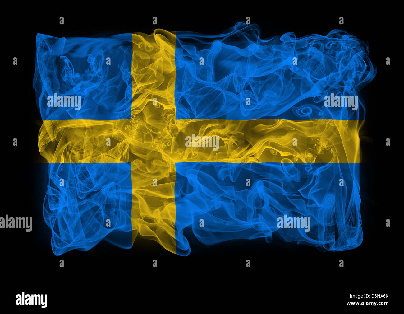 Sweden smoke flag hi-res stock photography and images - Alamy