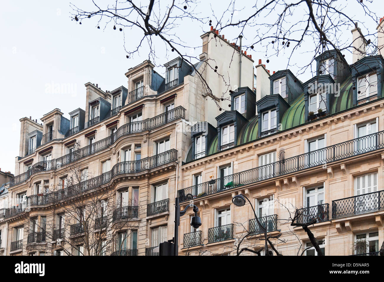 Paris building in spring afternoon Stock Photo - Alamy