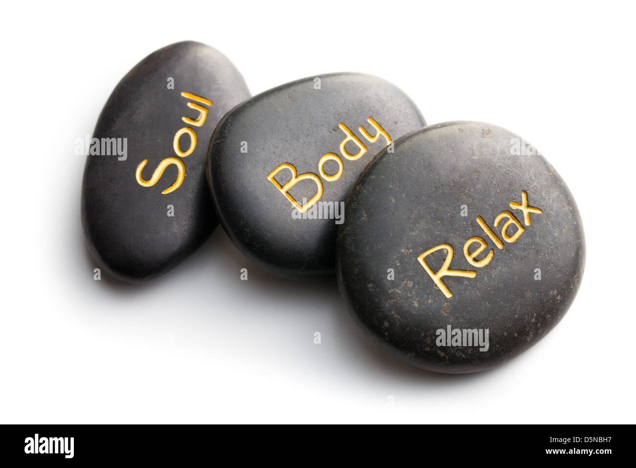 spa stones on white background Stock Photo - Alamy