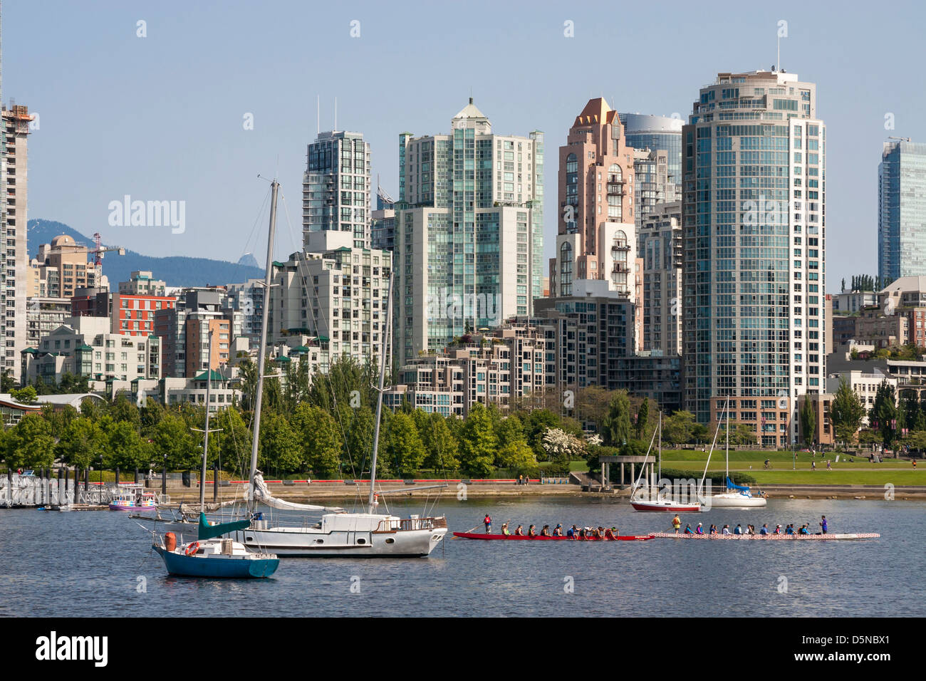 Modern apartment buildings in downtown Vancouver Stock Photo - Alamy