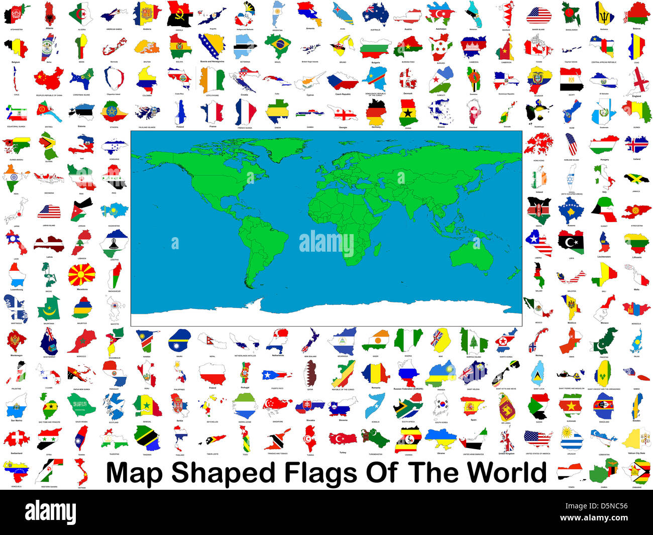 Official Country Flags World Map Stock Photos & Official Country Flags ...