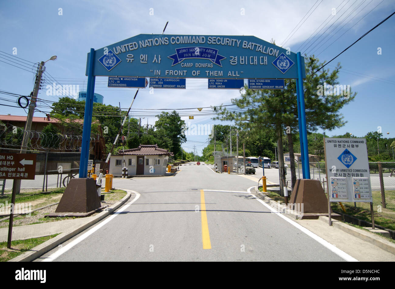 A view of the Demilitarized Zone (DMZ) in South Korea, near the 2nd ...