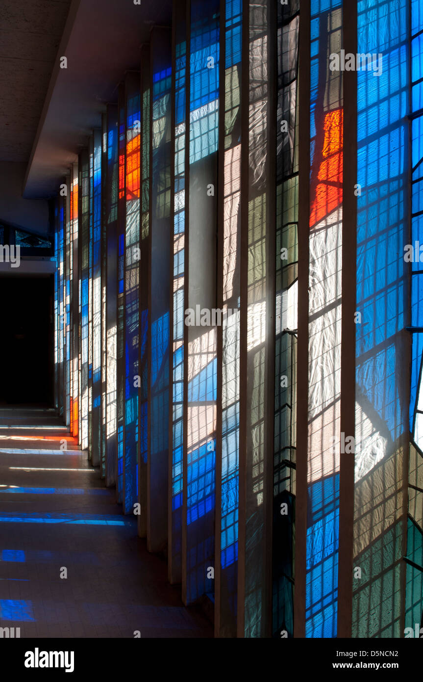 Stained glass in Saint Thomas More RC Church, Sheldon, West Midlands ...