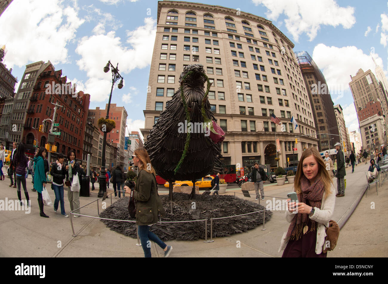 "Bird" 2012 by the artist Will Ryman is seen on exhibit in Madison ...