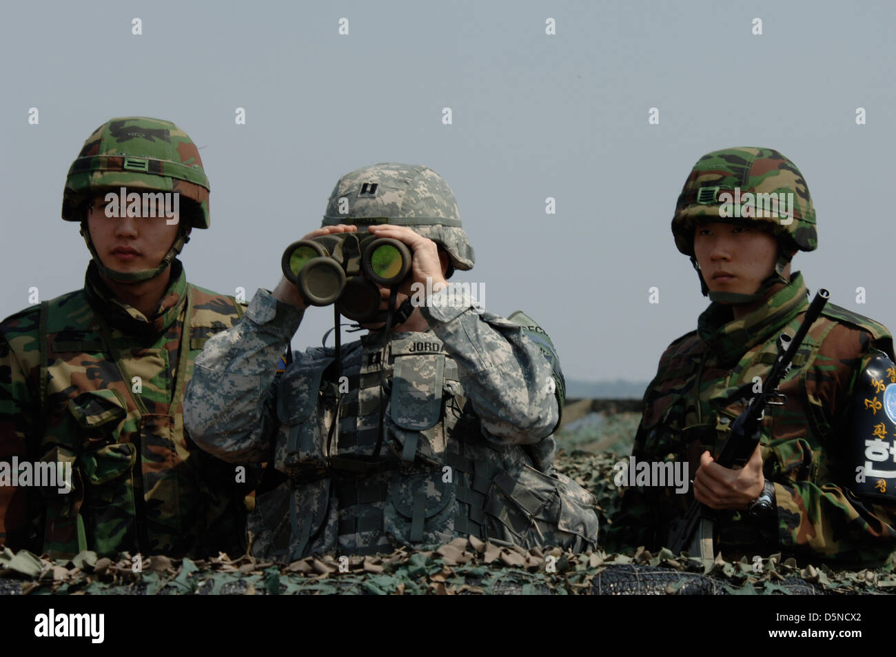 DMZ, South Korea, 2nd Infantry Division soldiers prepare for combined ...