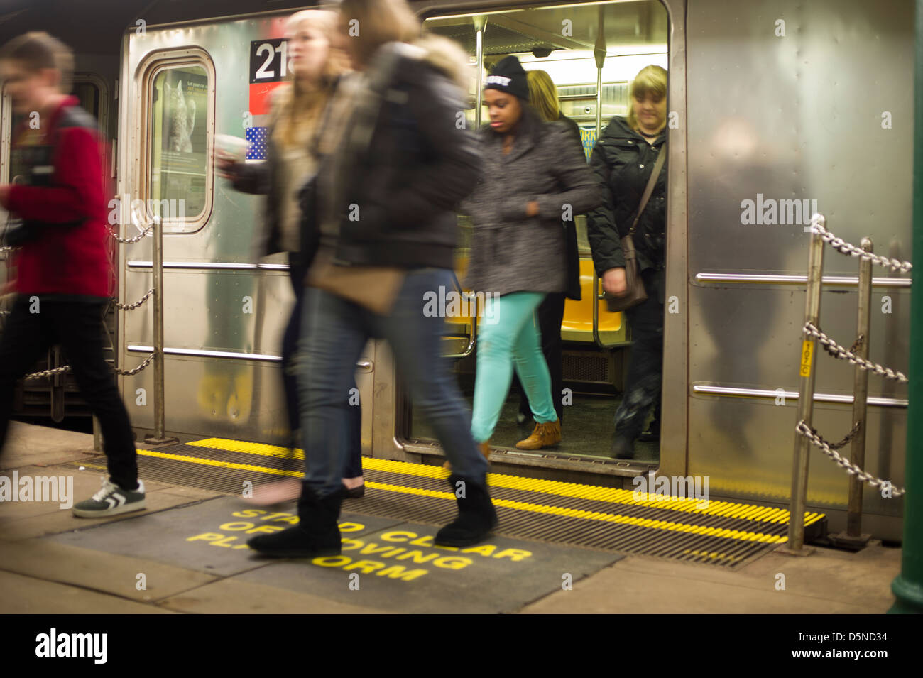The South Ferry Terminal of the New York City subway is seen on its ...
