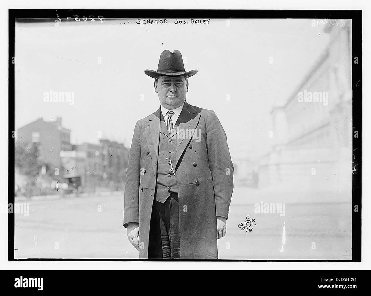 This portrait from the 1910s shows Senator Joseph W. Bailey of Texas, a ...