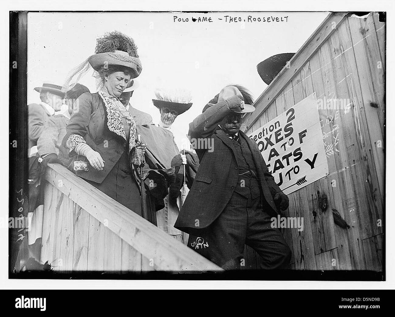 President Theodore Roosevelt is seen participating in a polo game in ...