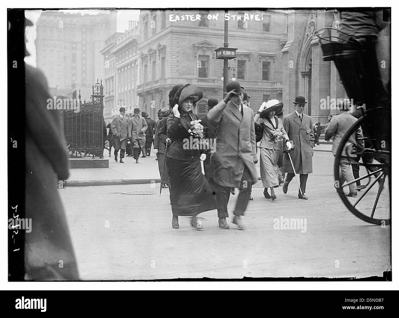 The Easter Parade on 5th Avenue in New York City during the 1910s is ...