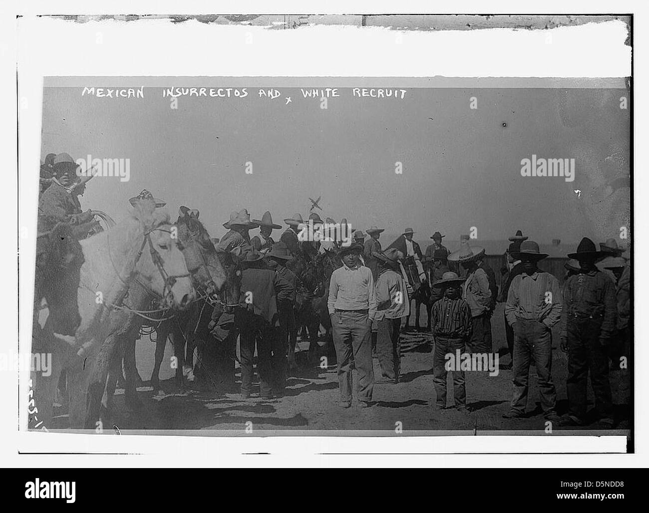 This photograph from the 1910s shows Mexican Insurrectos alongside a ...