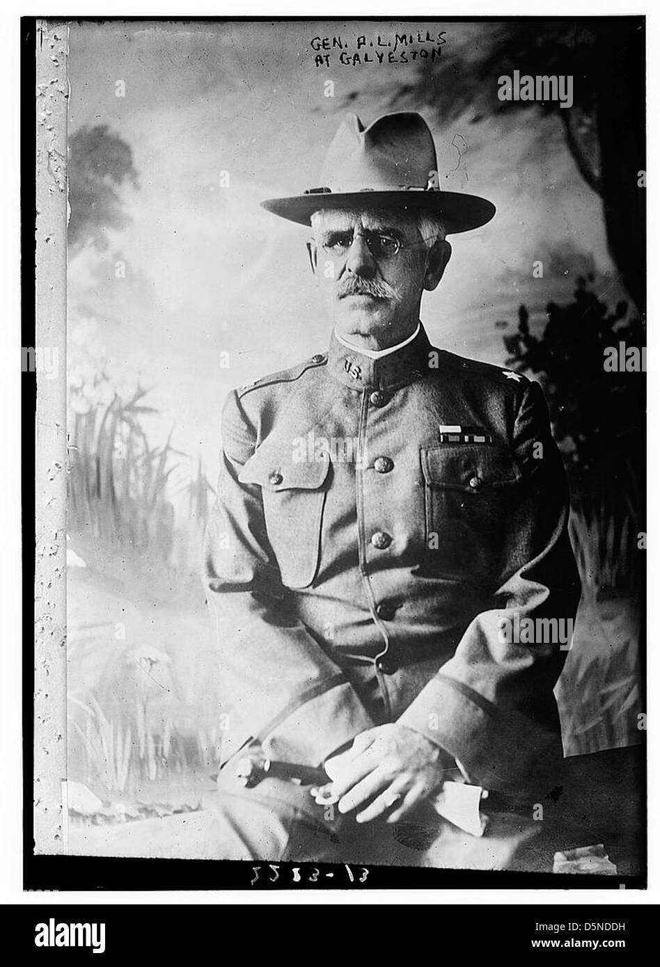 General A.L. Mills, a military leader, is pictured in Galveston, Texas ...