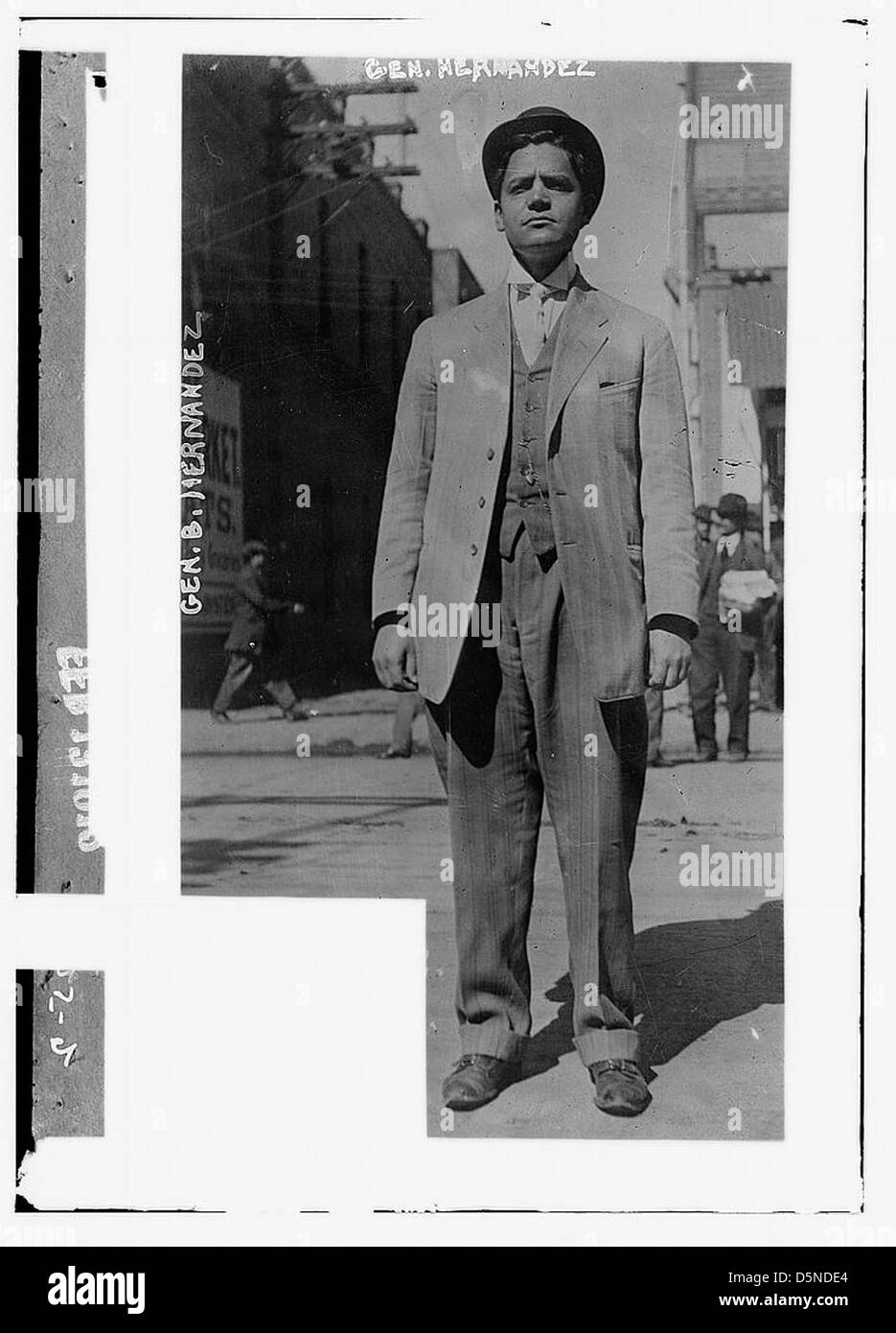 A portrait of General B. Hernandez during the 1910s, likely during the ...