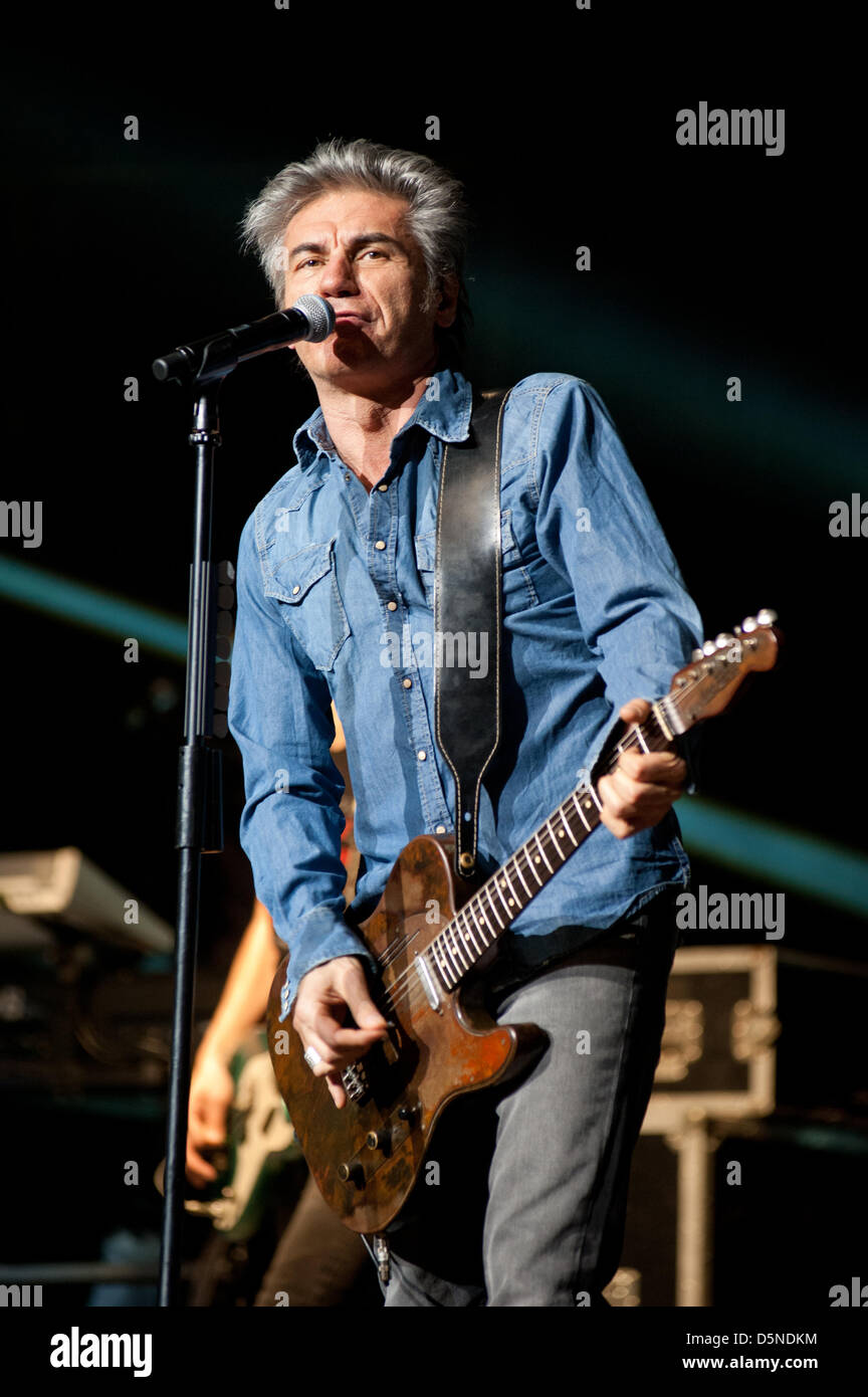 London, UK. 5th April 2013. Italian singer Ligabue performs live at ...