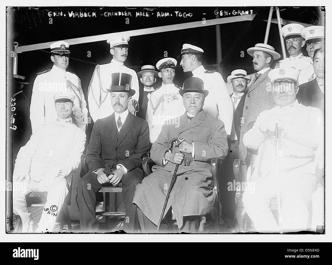 Gen. Virbeck [i.e., Verbeck; Chandler Hale; Adm. Togo; [and] Gen. Grant ...