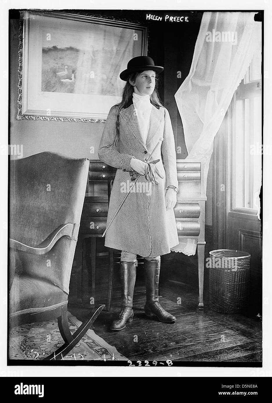 This photograph features Helen Preece, taken in the 1910s. The image ...