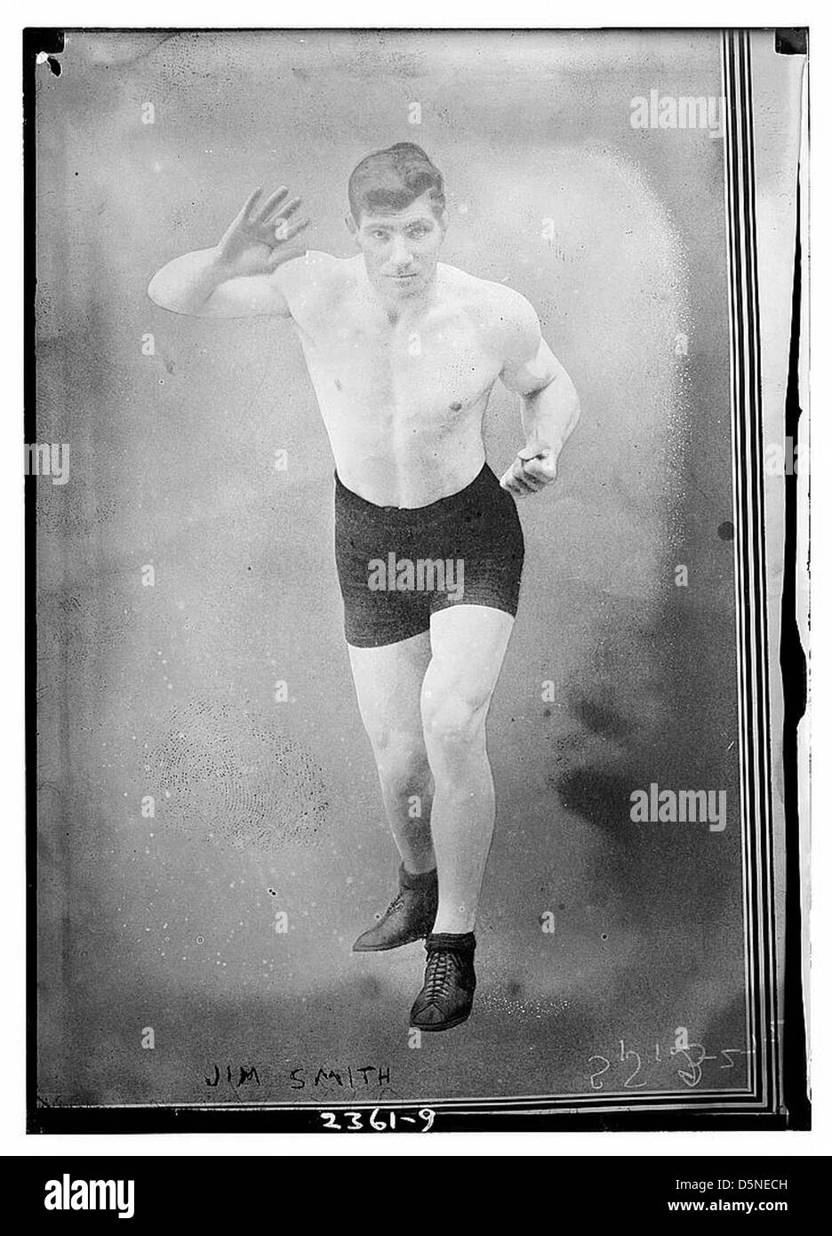 A 1910s image of Jim Smith, a Danish welterweight boxer and martial ...
