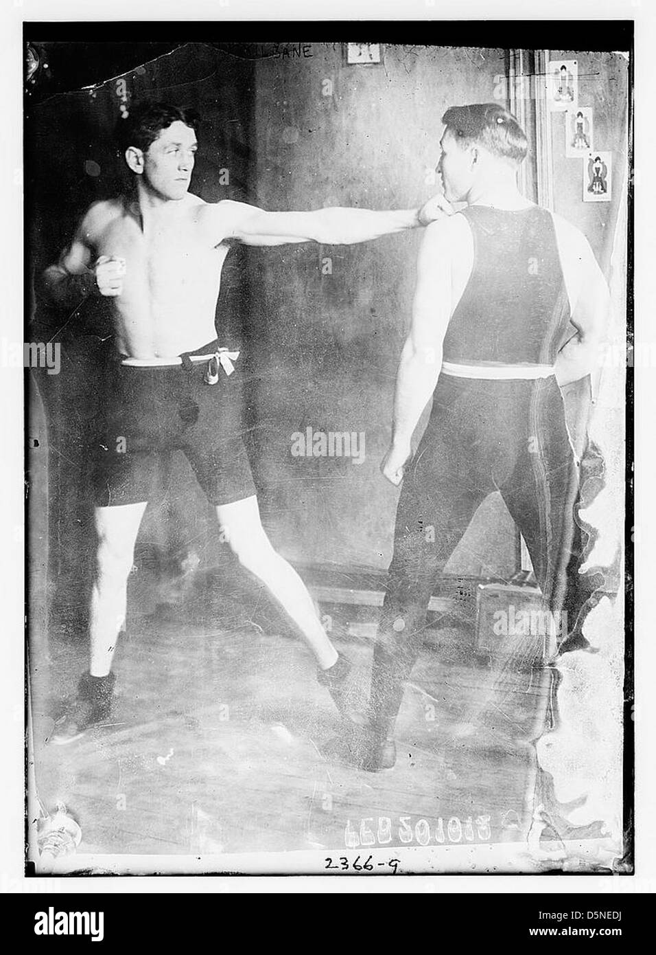This photograph features J. Kilbane, a professional boxer in the 1910s ...