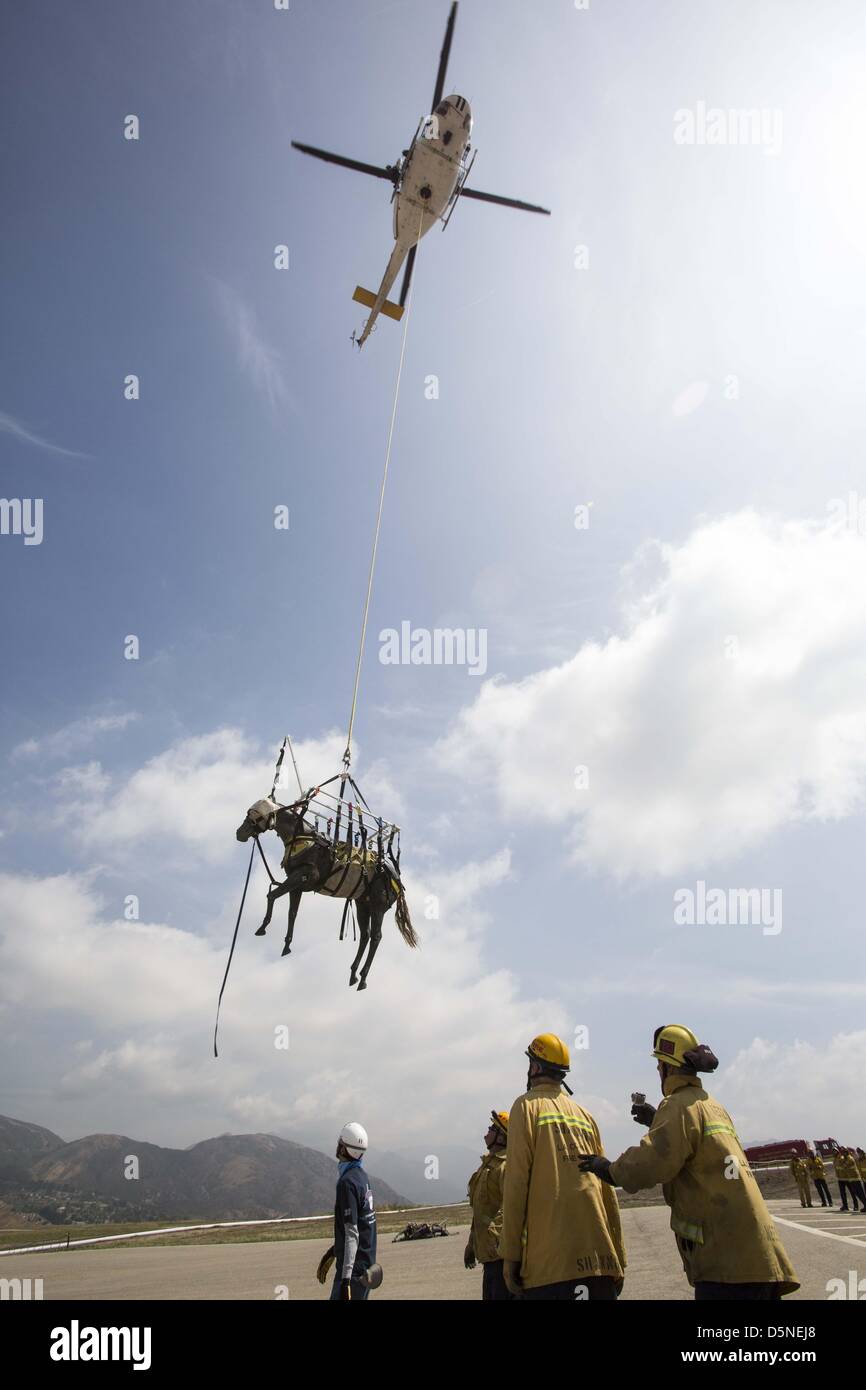 Los Angeles, California, USA. 5th April 2013. A Los Angeles County Fire ...