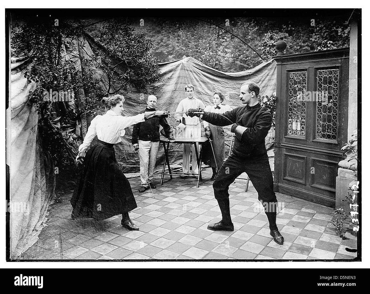 Historic archive fencing sport hi-res stock photography and images - Alamy