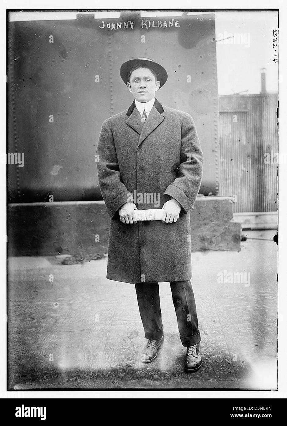 This image from the Library of Congress features Johnny Kilbane, a ...