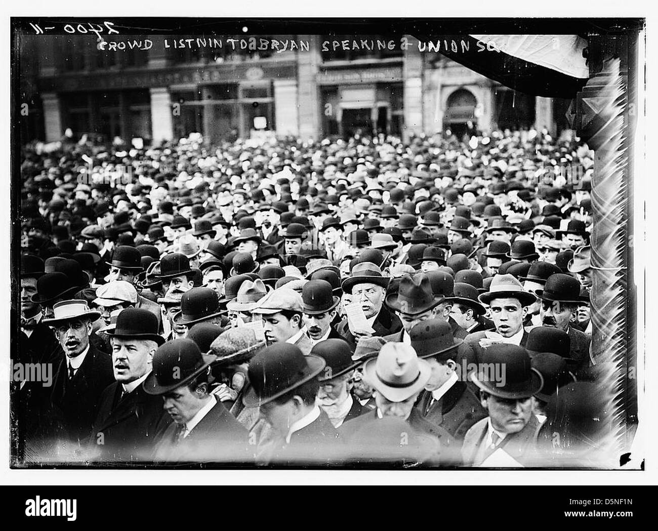 A crowd gathered at Union Square in New York City during a speech by ...