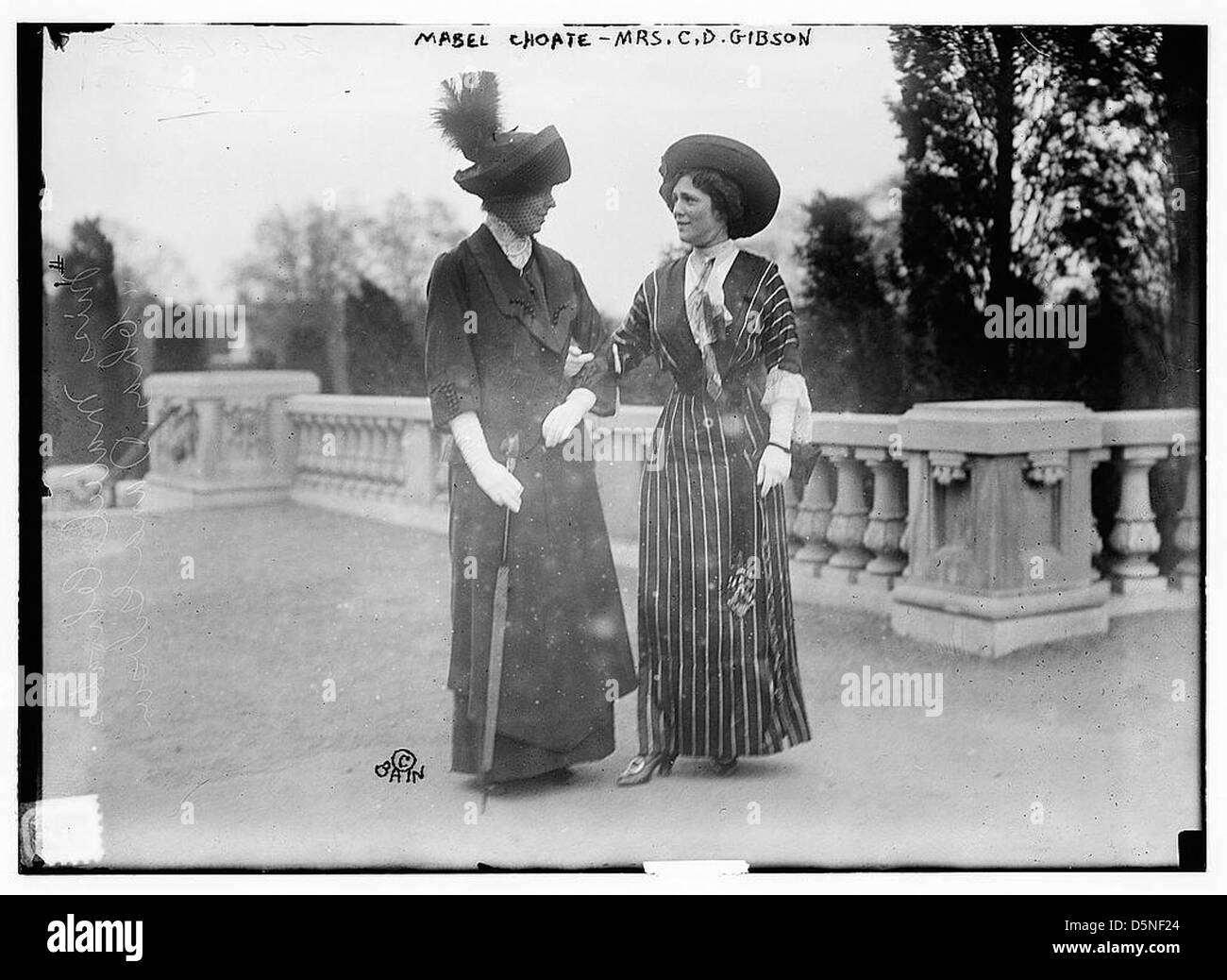 A portrait of Mabel Choate, also known as Mrs. C.D. Gibson, taken in ...