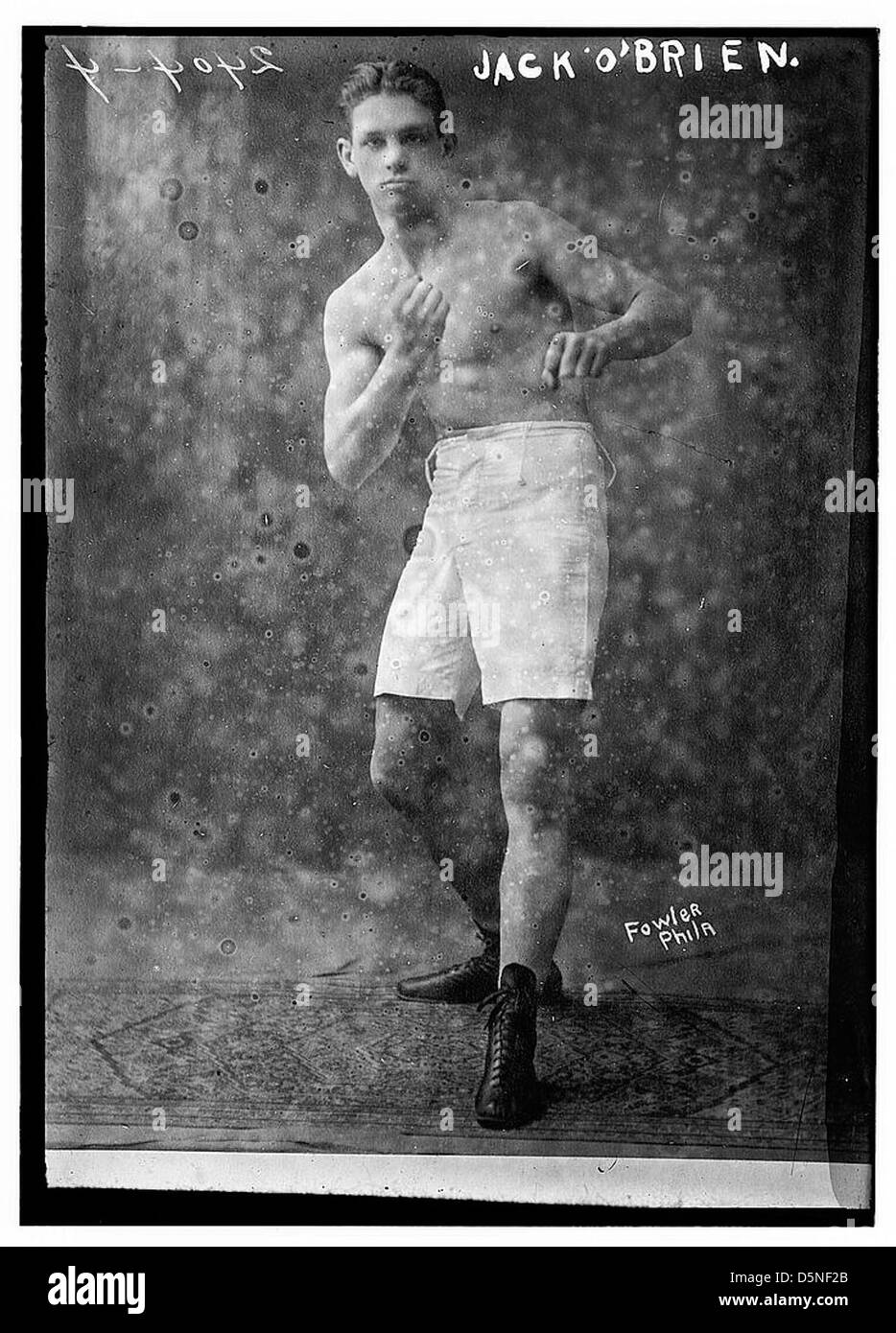 This image shows Jack O'Brien, a Philadelphia boxer, taken in the 1910s ...