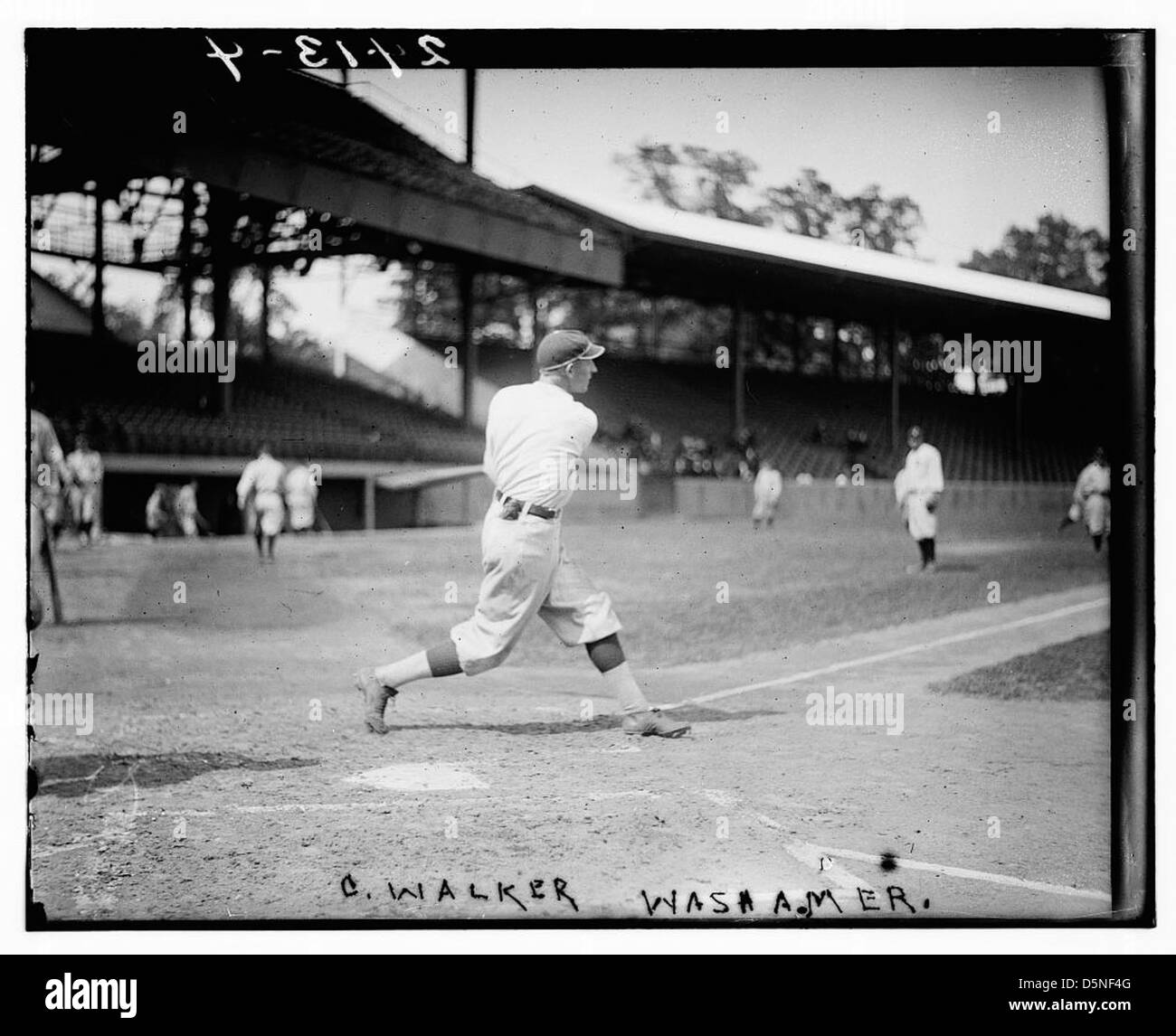 This photograph shows Clarence 'Tilly' Walker, a baseball player for ...