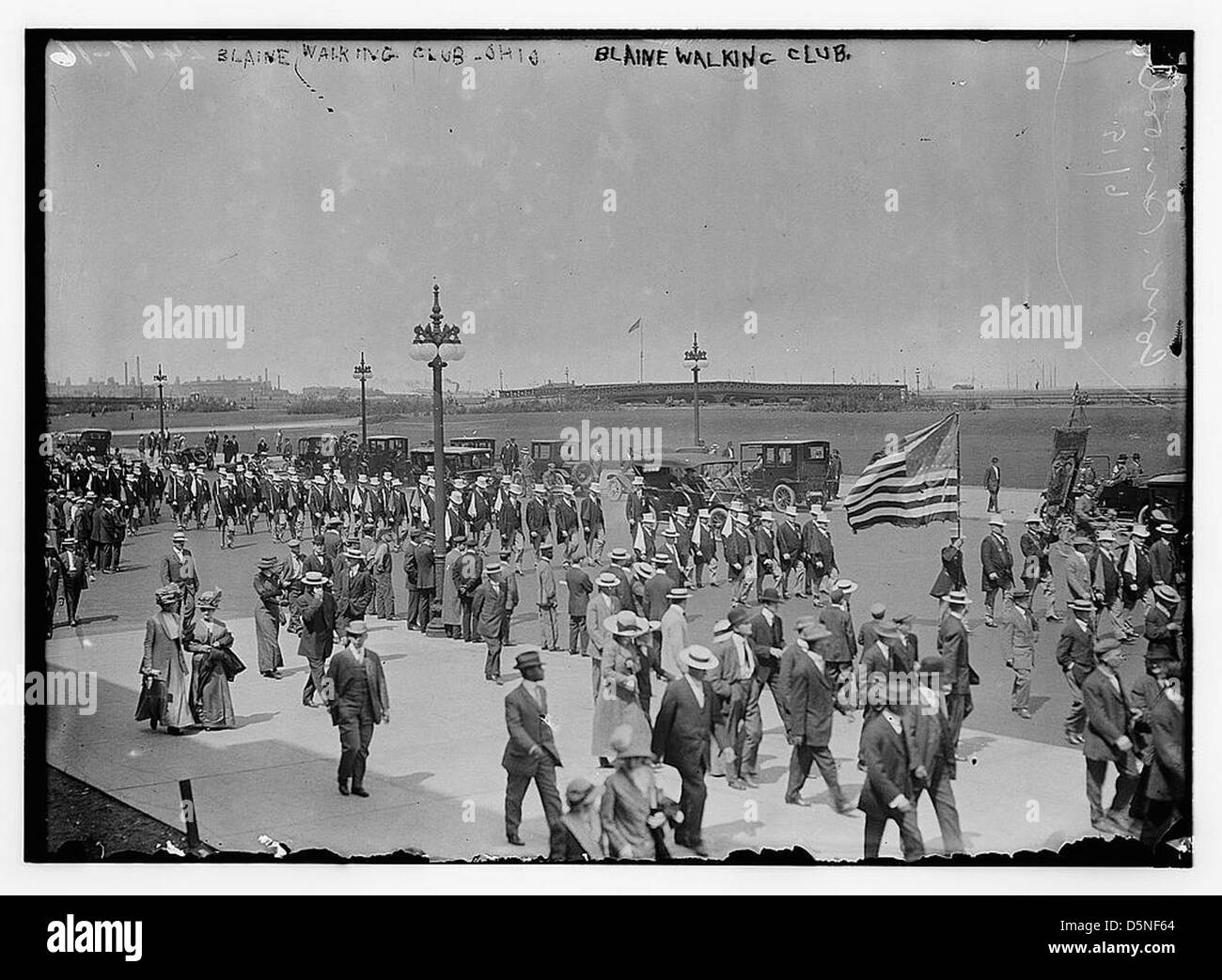 The Blaine Walking Club is depicted in this historical image, with ...