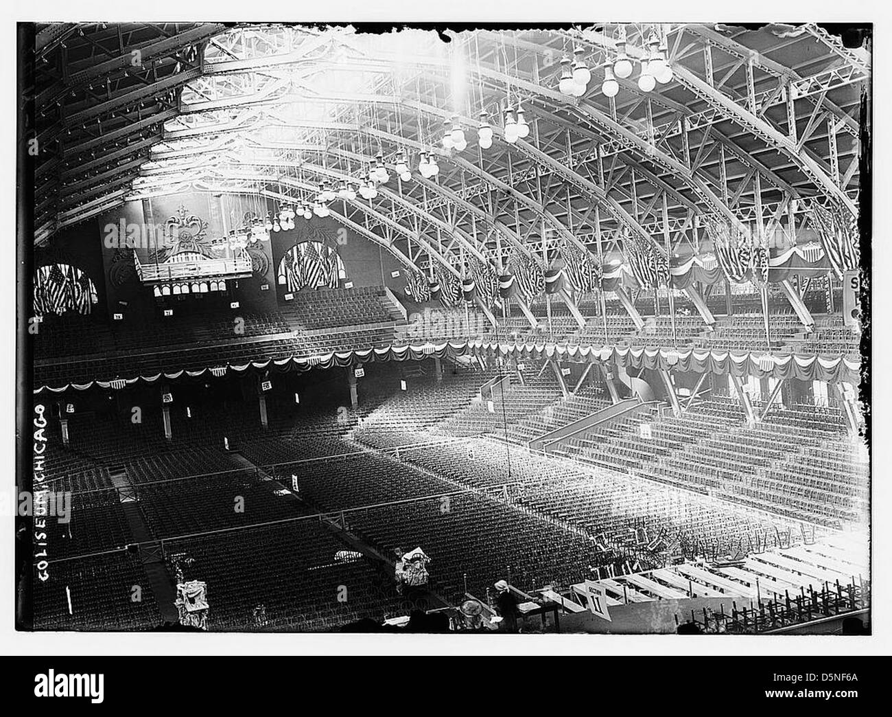 The interior of the Chicago Coliseum during the 1912 Republican ...
