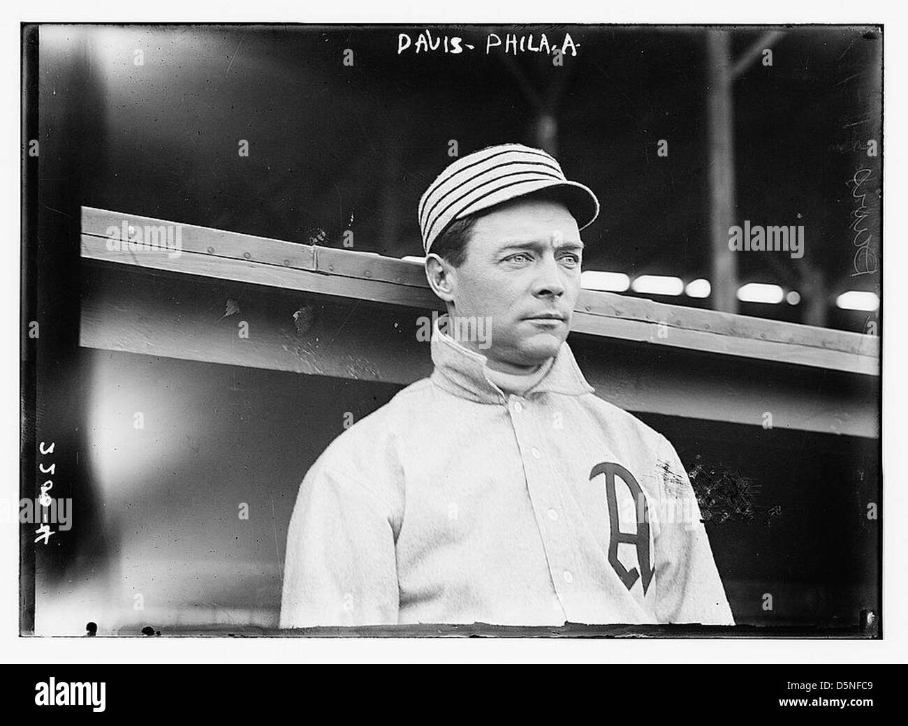 Harry Davis, a baseball player for the Philadelphia Athletics, is shown ...