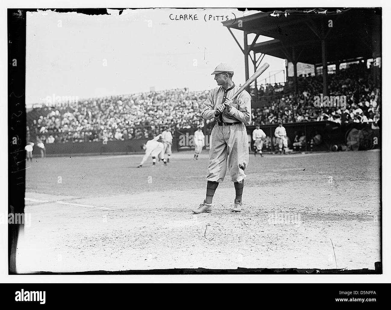 A portrait of Fred Clarke, the famous baseball player for the ...
